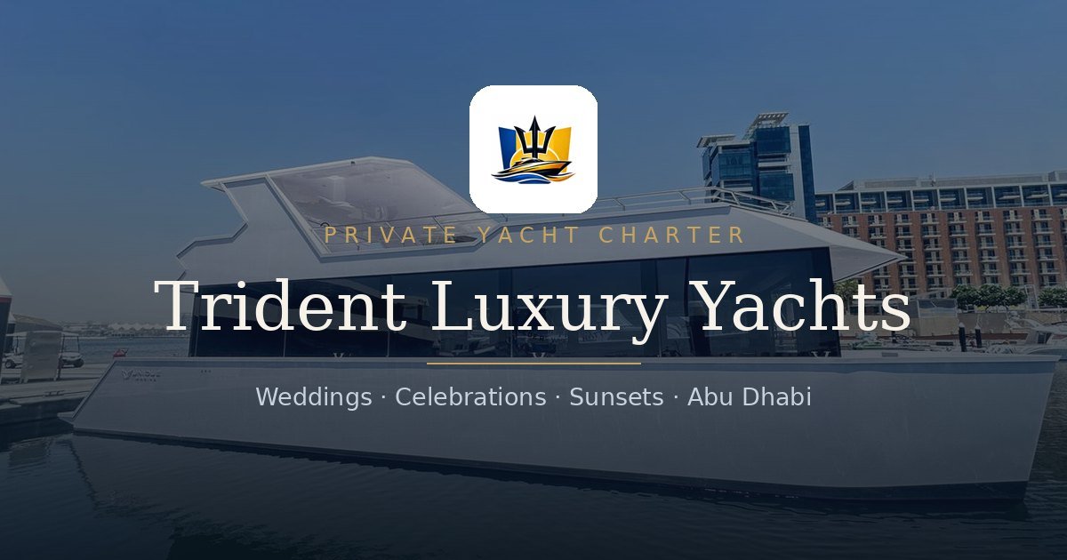 Trident Luxury Yachts — Private Yacht Charters In Abu Dhabi 5053